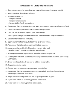 Instructions for Life – Urban Simplicty